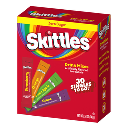 Skittles Singles to Go Powdered Drink Mix Flavors, 6 & 30CT – Singles To Go