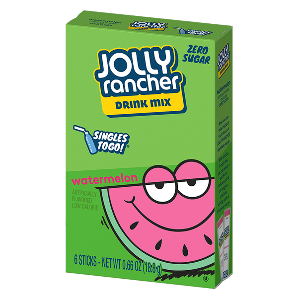 Jolly Rancher Singles To Go Sugar-Free Powdered Water Drink Mix