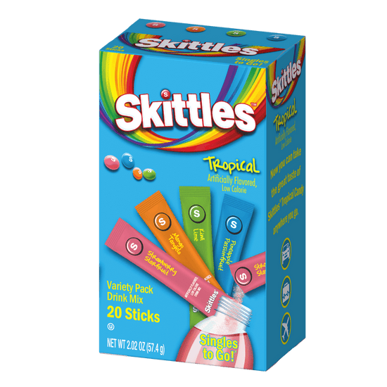 Skittles Singles to Go Powdered Drink Mix Flavors, 6 & 30CT – Singles To Go